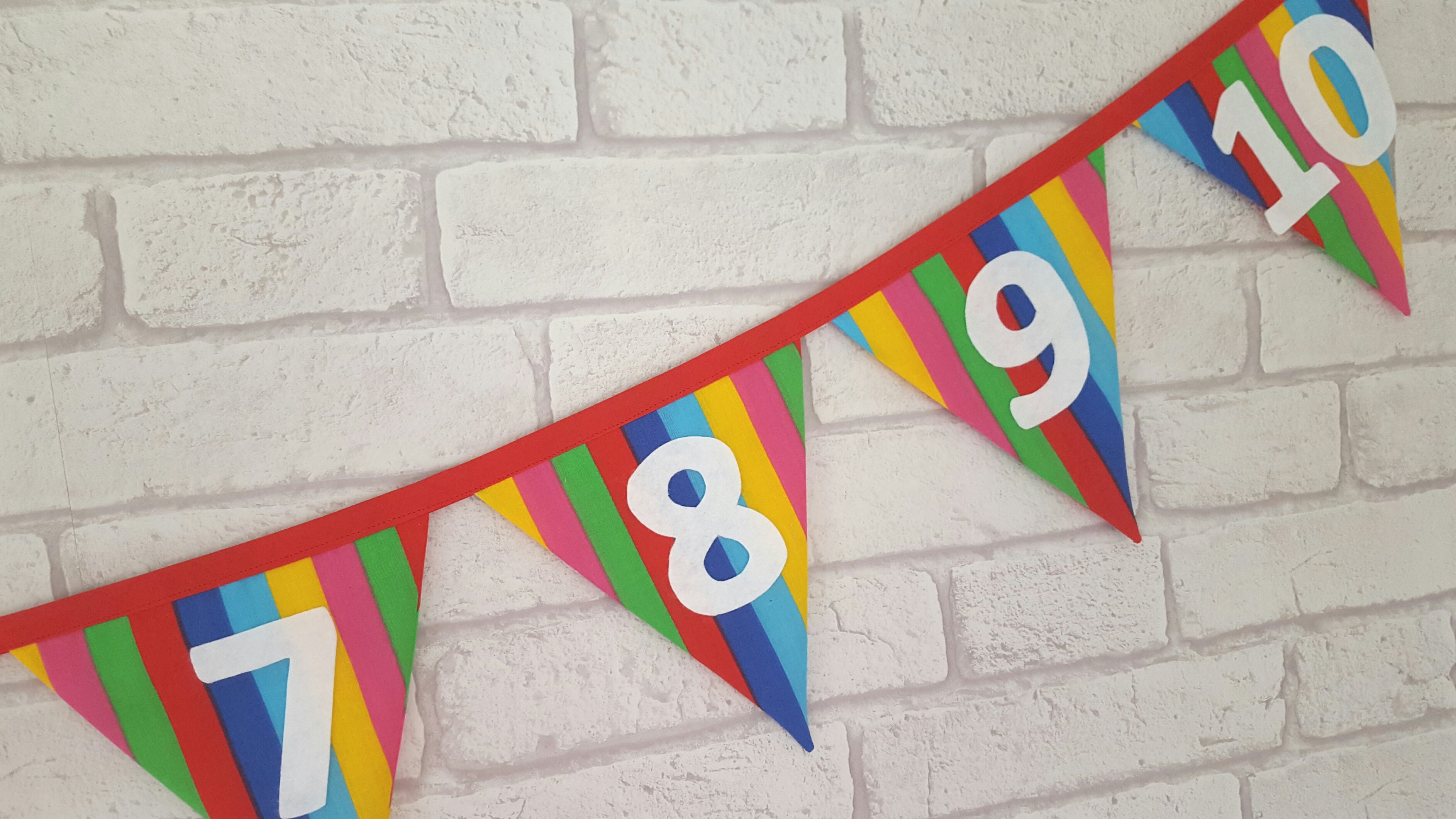 1-10 Number Bunting – Eliza Grace UK